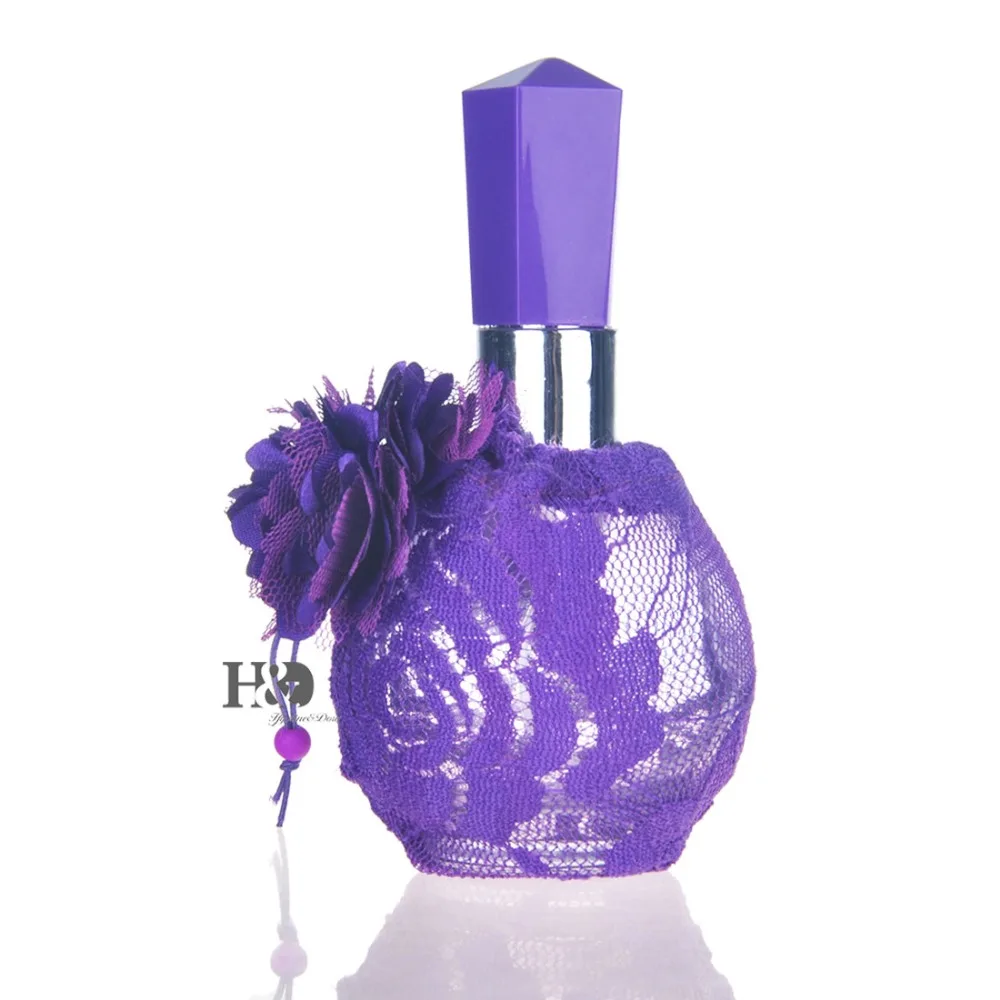 Purple Covered 60ml Perfume Bottle Refillable Perfume Crystal Bottle ...
