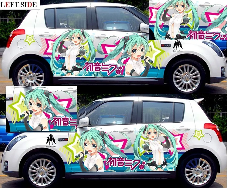 LEFT SIDE Car Stickers Both Sides Sticker Refit Accessories Decal Decor ...