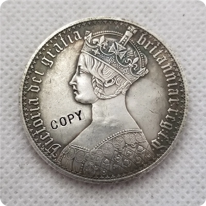 United Kingdom 1 Crown - Victoria Coin Copy Commemorative Coins-replica ...