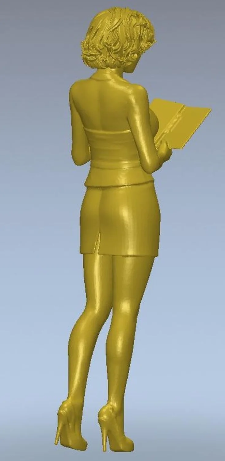 3d model relief for cnc or 3D printers in STL file format Girl with a ...
