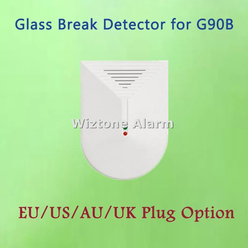 433mhz Wireless Glass Break Sensor Glass Detector For Android Ios App Controlled Wifi Gsm Alarm