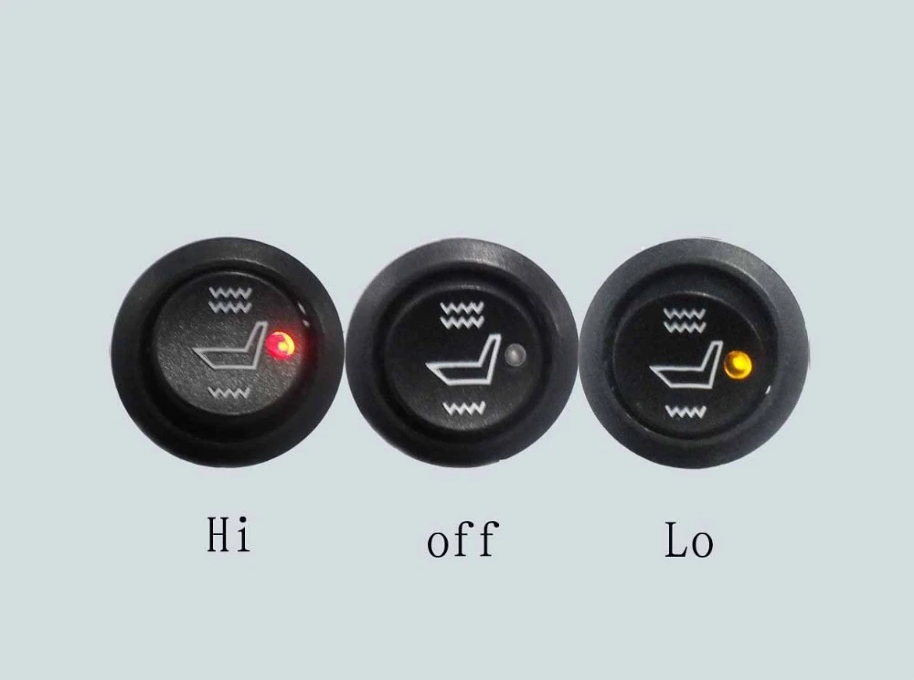 Universal Only Switch 1pcs Round Switch For Seat Heater Heated Seat To ...