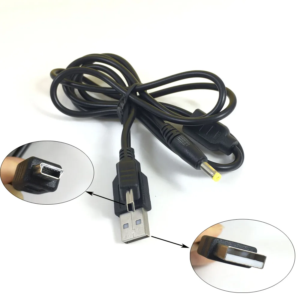 2 em 1 cabo usb de carregador de psp, para psp 1000 psp 2000 psp 3000 ...