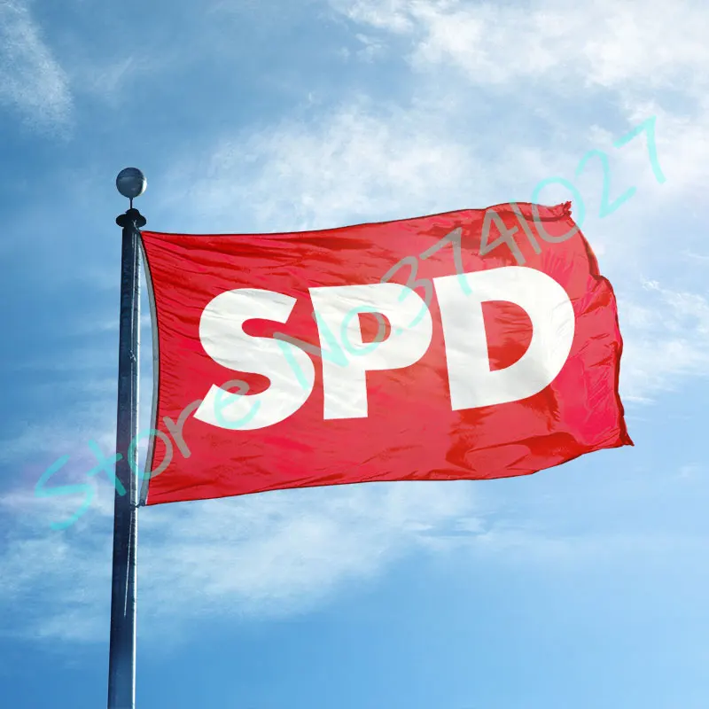 Social Democrats Flying Size 150* 90cm Custom Spd Germany Flag - Flags ...