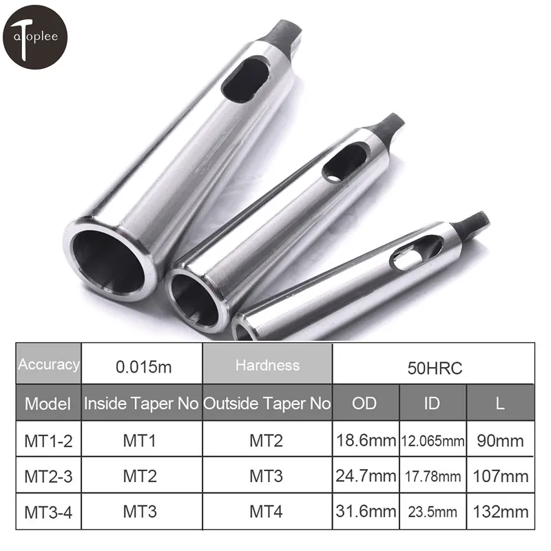 1Pcs MT1 to MT2/MT2 to MT3/MT3 to MT4 Morse Taper Adapter for Morse ...