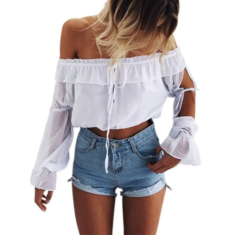 Рубашки с открытыми плечами - фото 2024 года