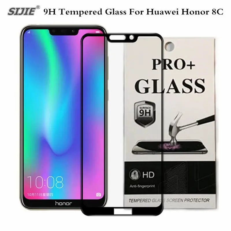 Tempered Glass For Huawei Honor 8C Smartphone Snapdragon 63Full Screen ...