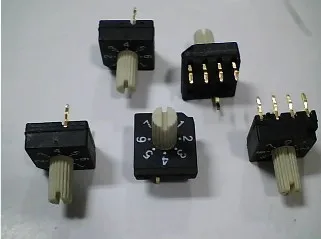 5PCS/LOT Digital coded switch with 0 78 bit rotary dial switch 1248C ...