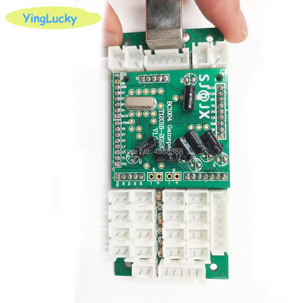 SJ@JX Arcade Controller PCB Board Encoder Zero Delay Joystick Button ...