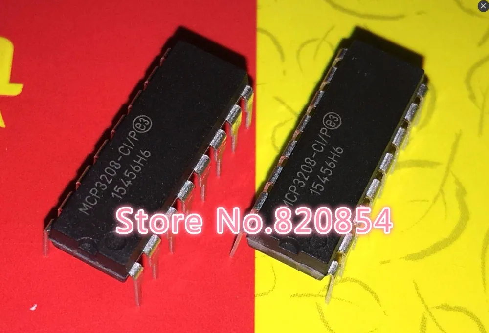 Pcs 100 pçs/lote 10 MCP3208 CI/P MCP3208 C MCP3208 DIP16|lot|lot lotlot ...