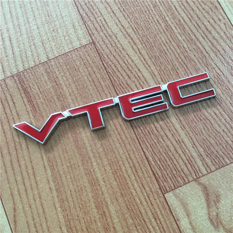 1x High Quality Metal Vtec Logo Emblem Car Body Badge Sticker Decal ...