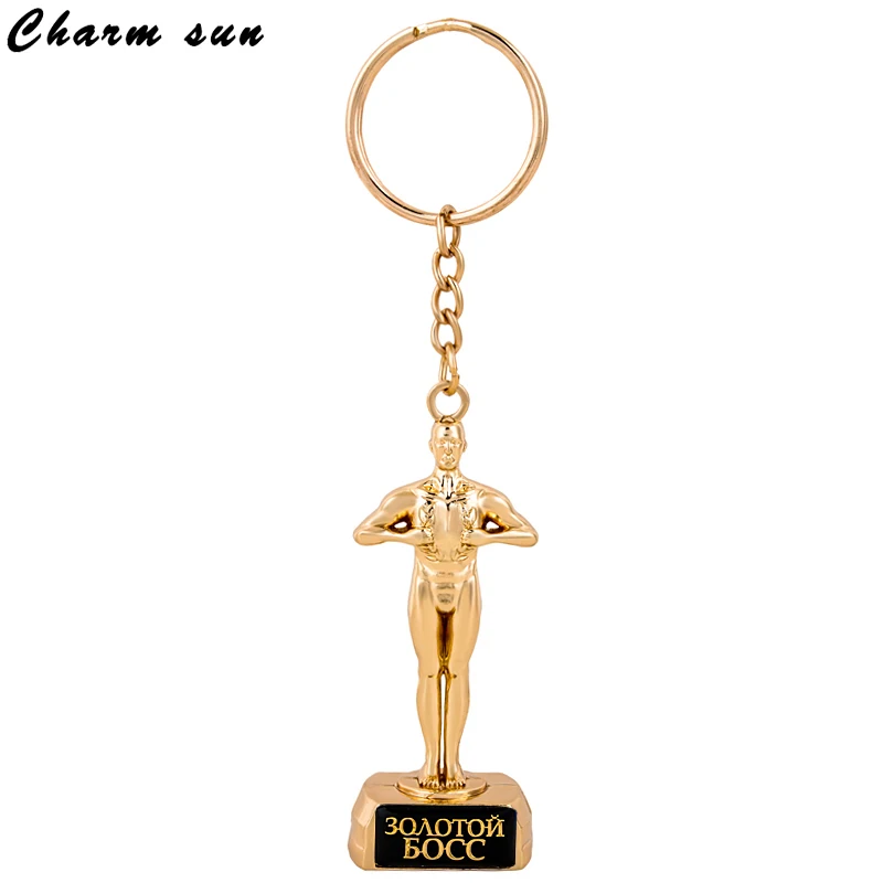 2017 New Arrival Zinc Alloy Gold Plated Boss Gift Oscar Keychain ...