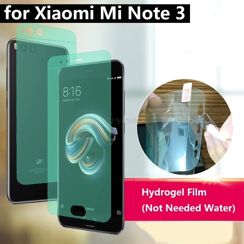 2 Pcs/Lot Front & Back Auto Fixed Scratch Proof Anti Finger Hydrogel ...