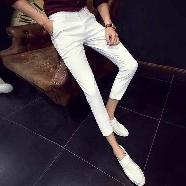 Hommes de Pantalon Nouvelle Arrivée Hommes Casual Pantalon Mince Jeans ...