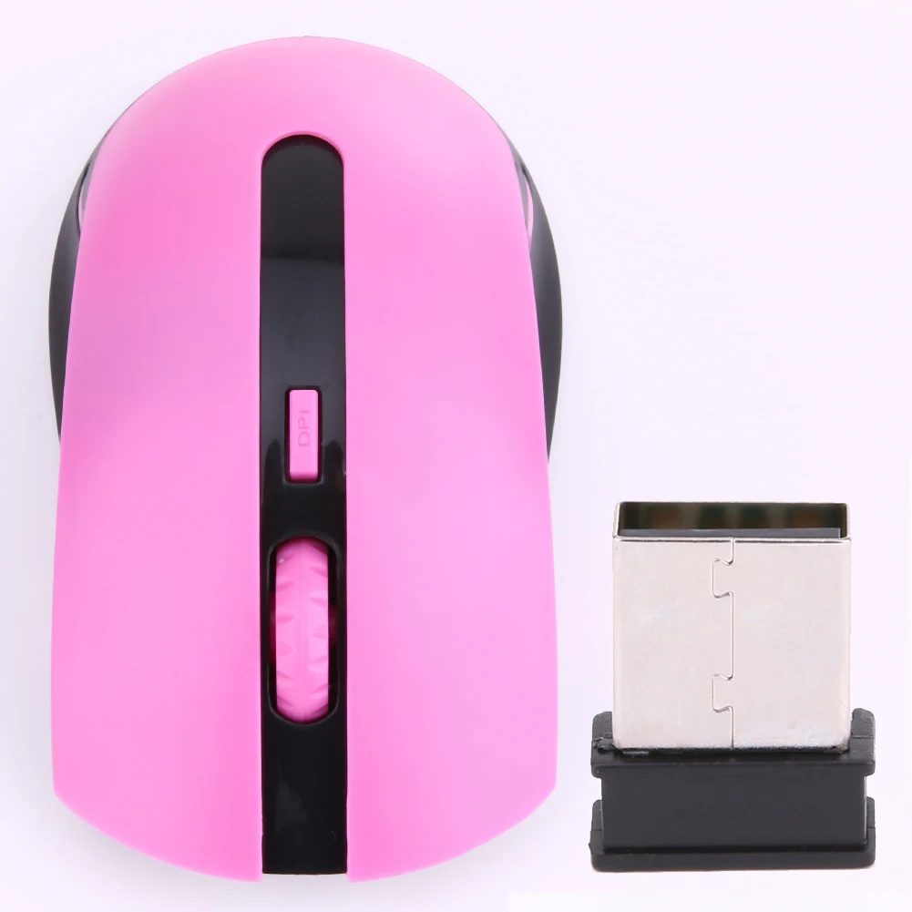 2.4G USB Wireless Optical Mouse Cordless 6 keys Mice Mini adapter Plug ...