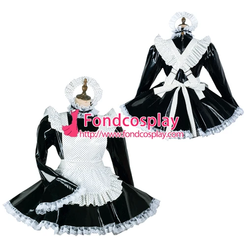 Sissy maid pvc dress lockable Uniform cosplay costume Tailor made[G2452 ...