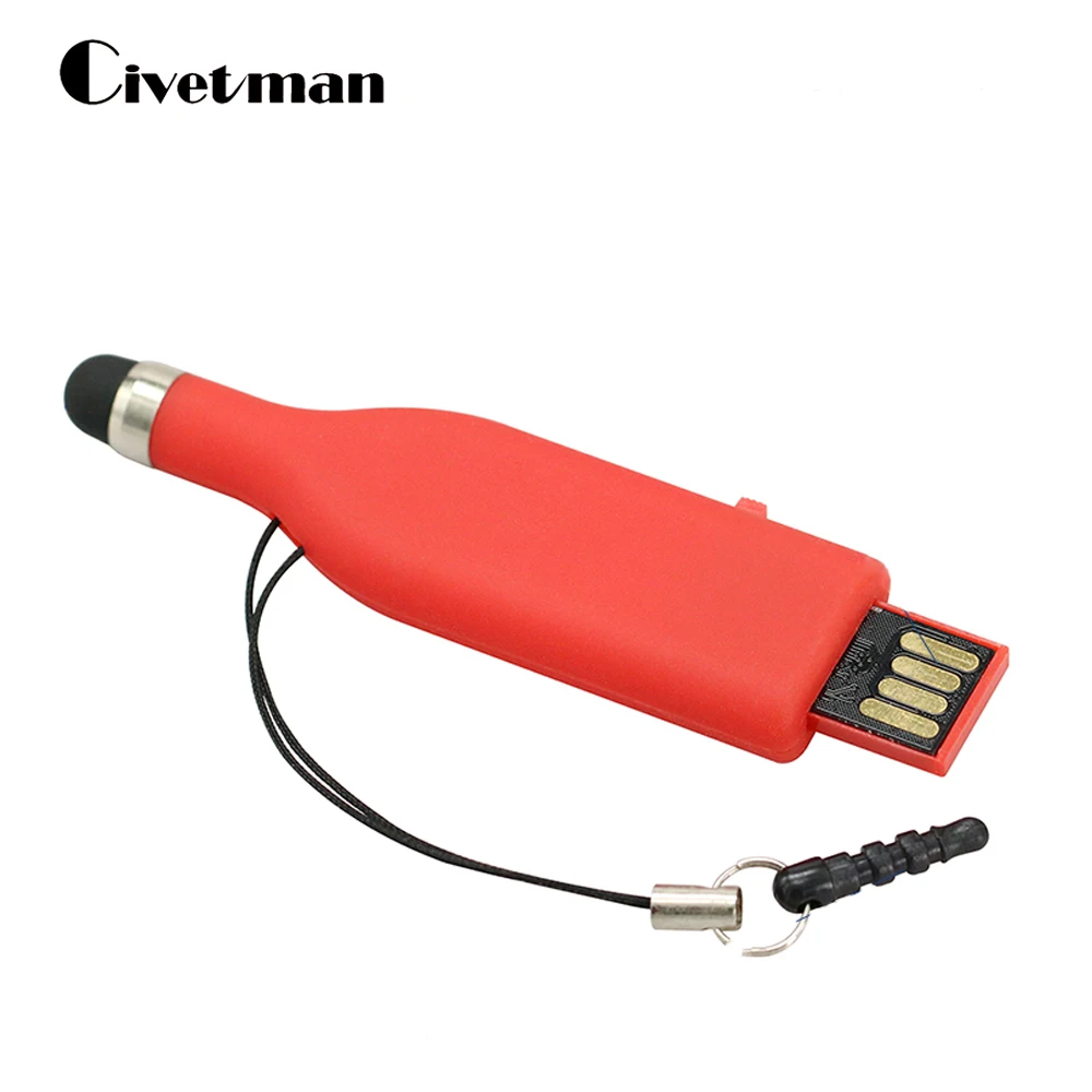 Real Capacity Capacitor Stylus USB Memory Stick 128GB USB Flash Drive ...