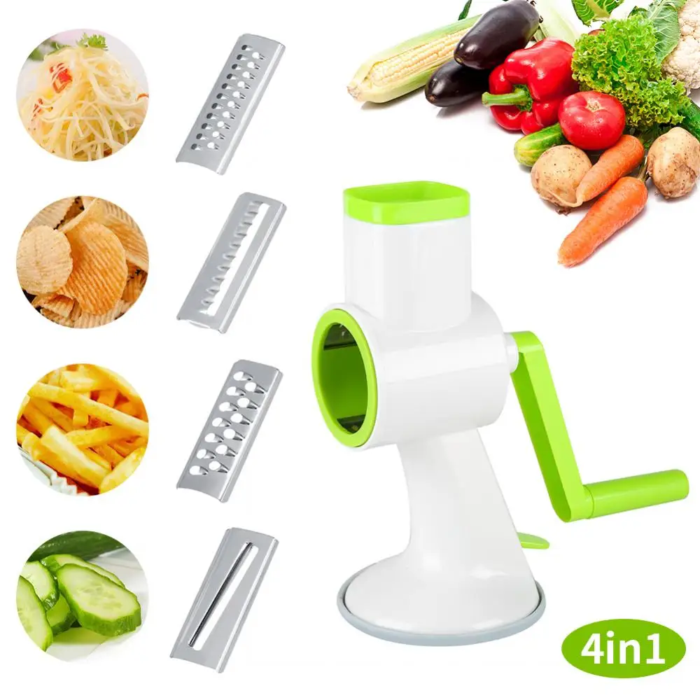 Manual Vegetable Slicer Cutter Multifunctional Round Mandoline Slicer ...