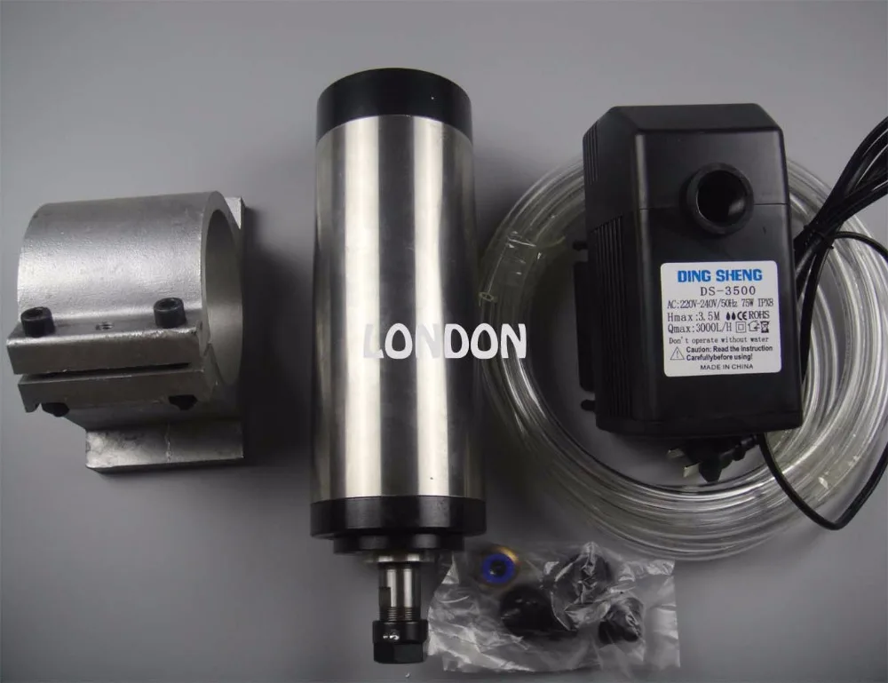 CNC-spindle-kit-ER16-1-5KW-water-cooling-spindle-water-pump-water-pipe ...