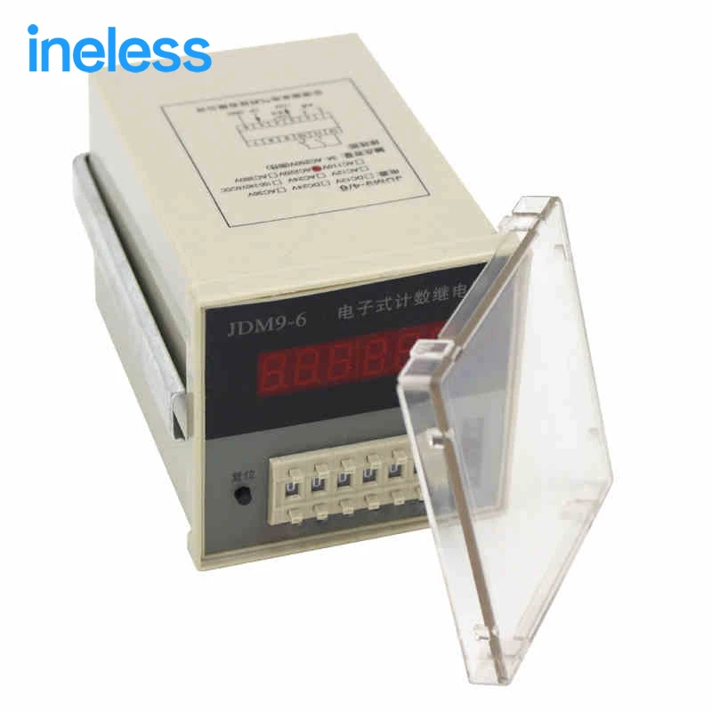 JDM9 6 Electronic Digital Counter Accumulator Accumulation Count Preset ...