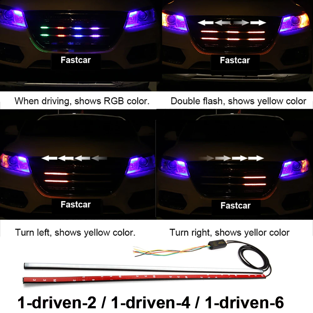 Fastcar PC Silicone Waterproof RGB Car Knight Rider Kit High Brightness ...