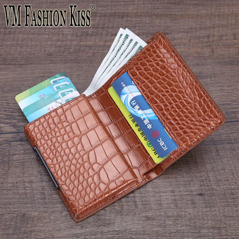 Vm Fashion Kiss Rfid Automatic Eject Aluminium Alloy Pu Minimalist ...