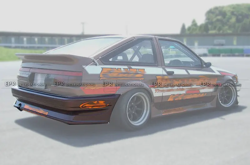 FRP Bumper For Toyota AE86 Levin MBT2 Style Glass Fiber Rear Bumper ...