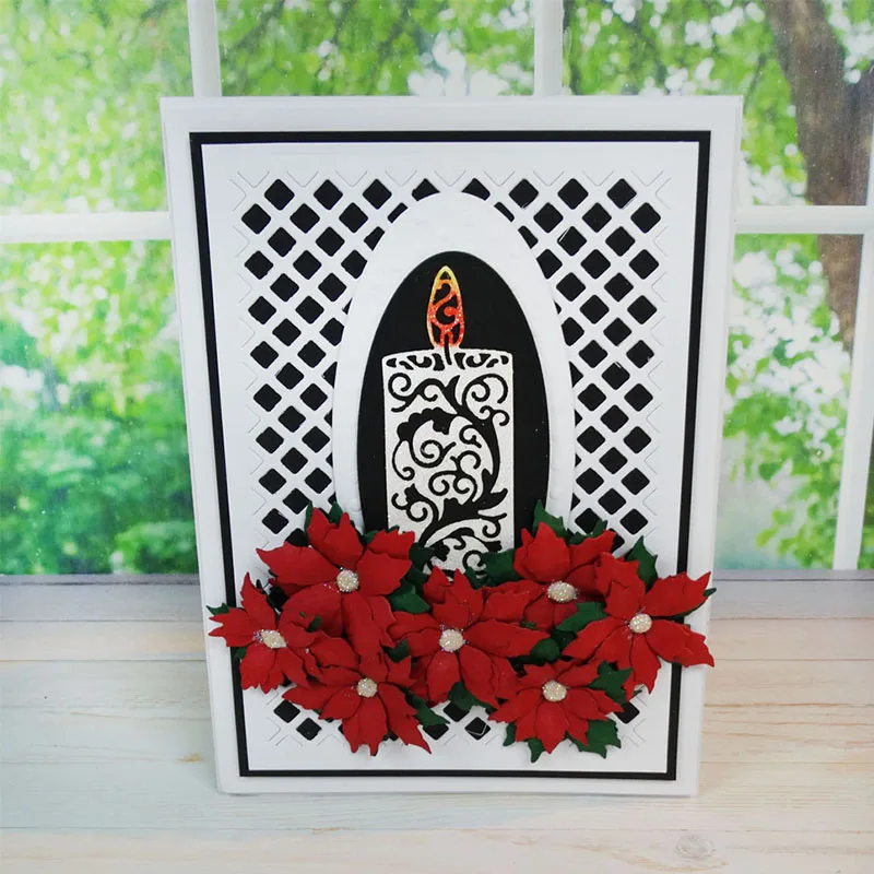 2pcs/set Celebrate Candle Metal Cutting Dies Stencil For DIY Scrapbook ...