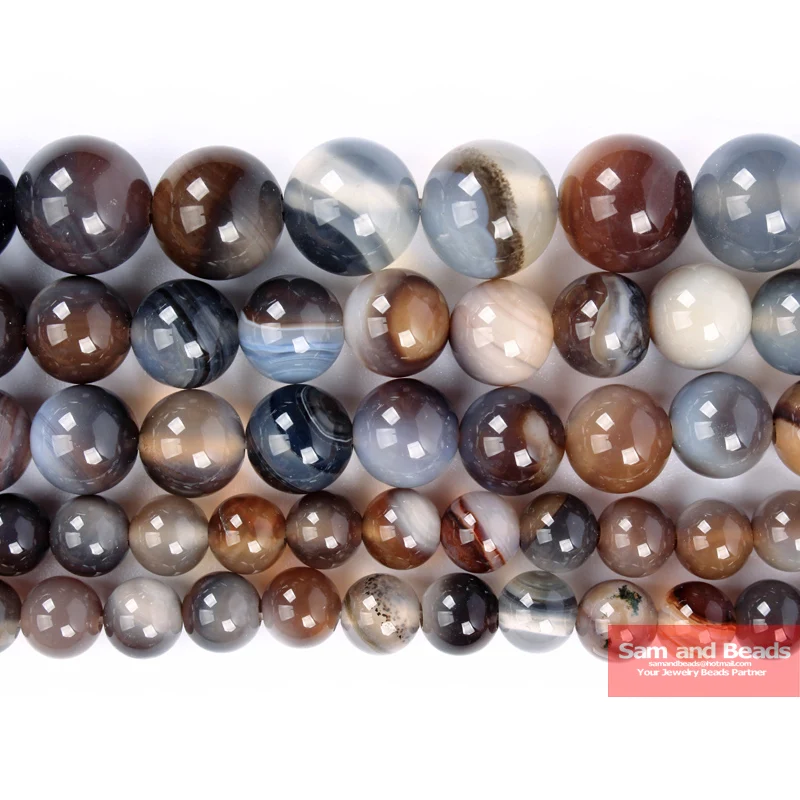 Natural Dream Lace Agates Round Loose Beads 4 6 8 10 12MM Pick Size For ...
