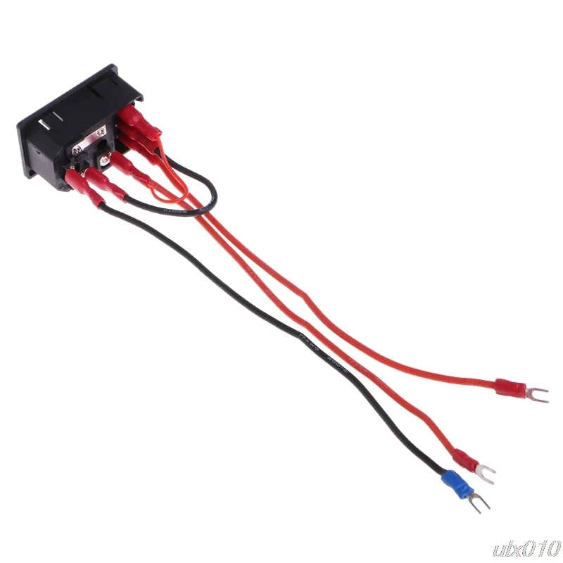 220V/110V 15A Inlet Male Plug Power Socket With Fuse Switch 3D Printer ...