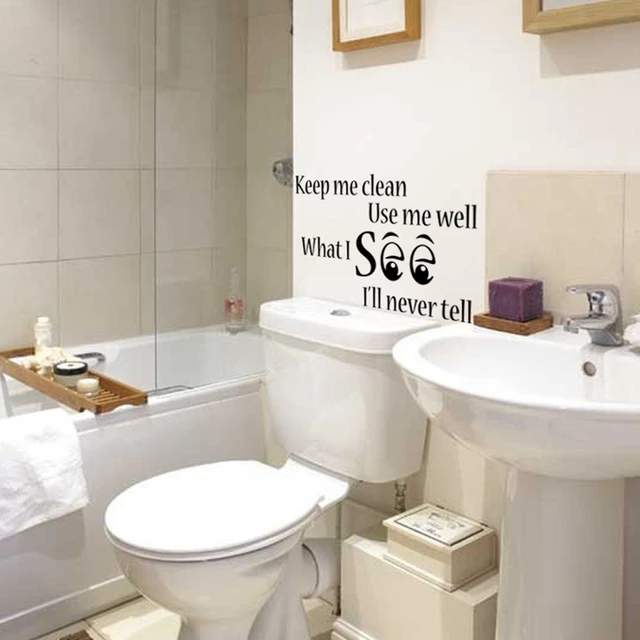 Clean Bathroom Kepet Decals Stickers