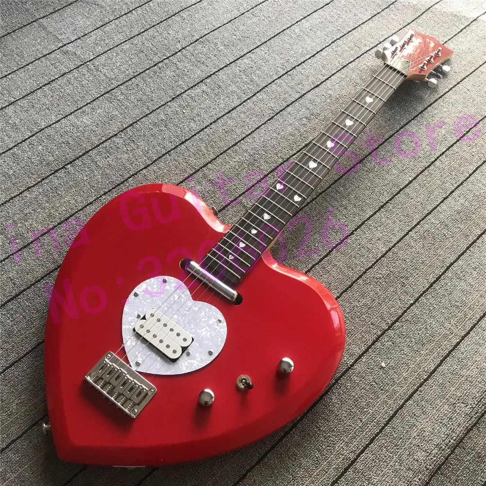 custom model;heart shaped guitar without logo;(custom logo could be add ...