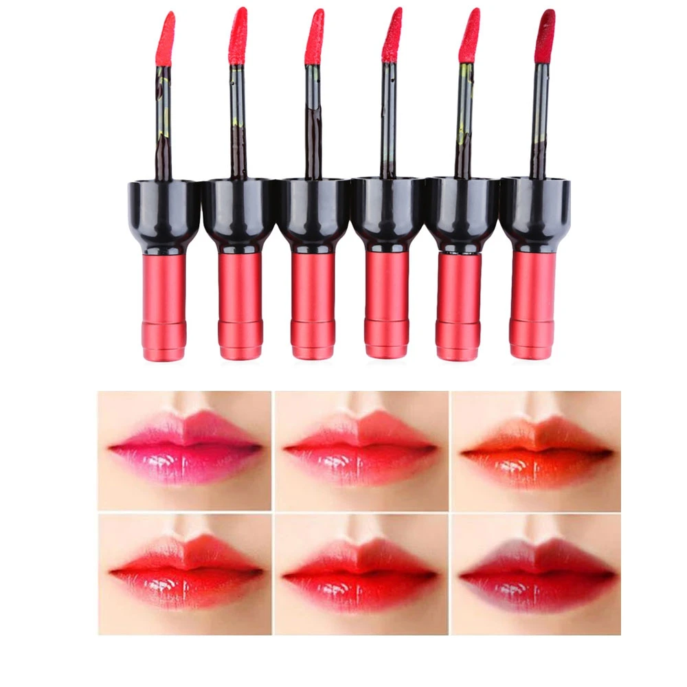 6 Colors Lipstick Set Long Lasting Matte Waterproof Lip Gloss Liquid Tatoo Tint Lipgloss