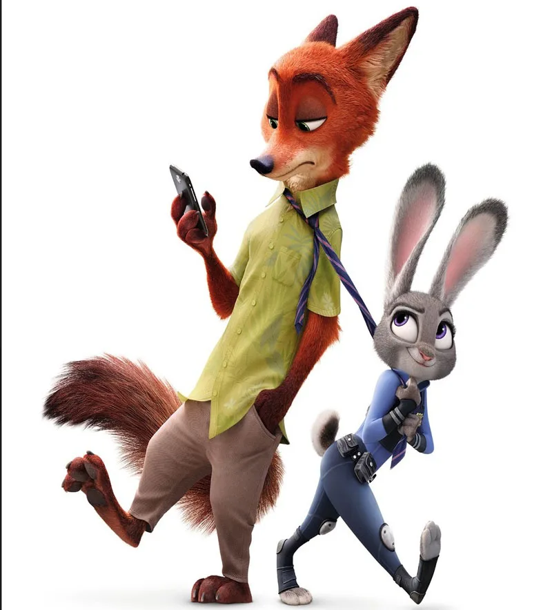 ¡ Caliente! 25 cm felpa zootopia conejo Judy hopps Fox Nick Wilde ...