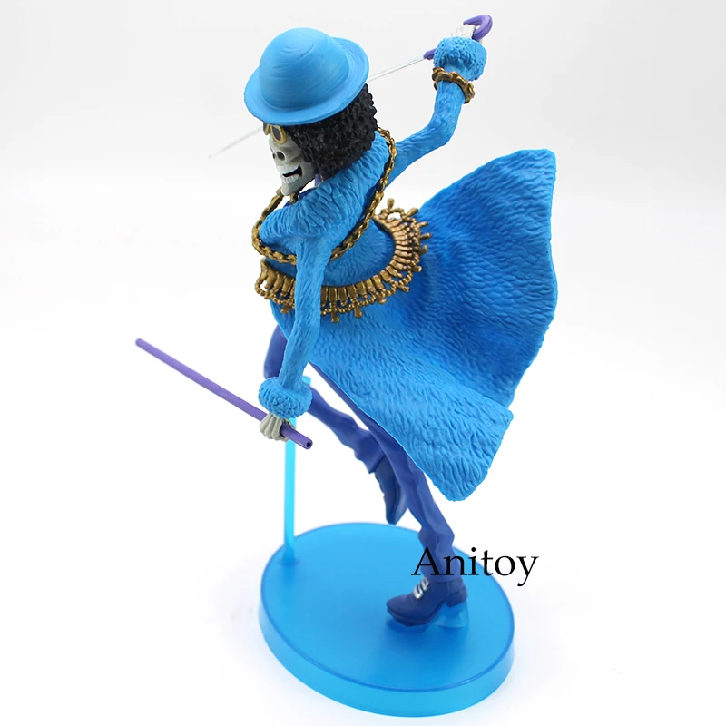 Brook Straw Hat 20th Anniversary Crew Blue Clothes Action Figure 17.5cm ...