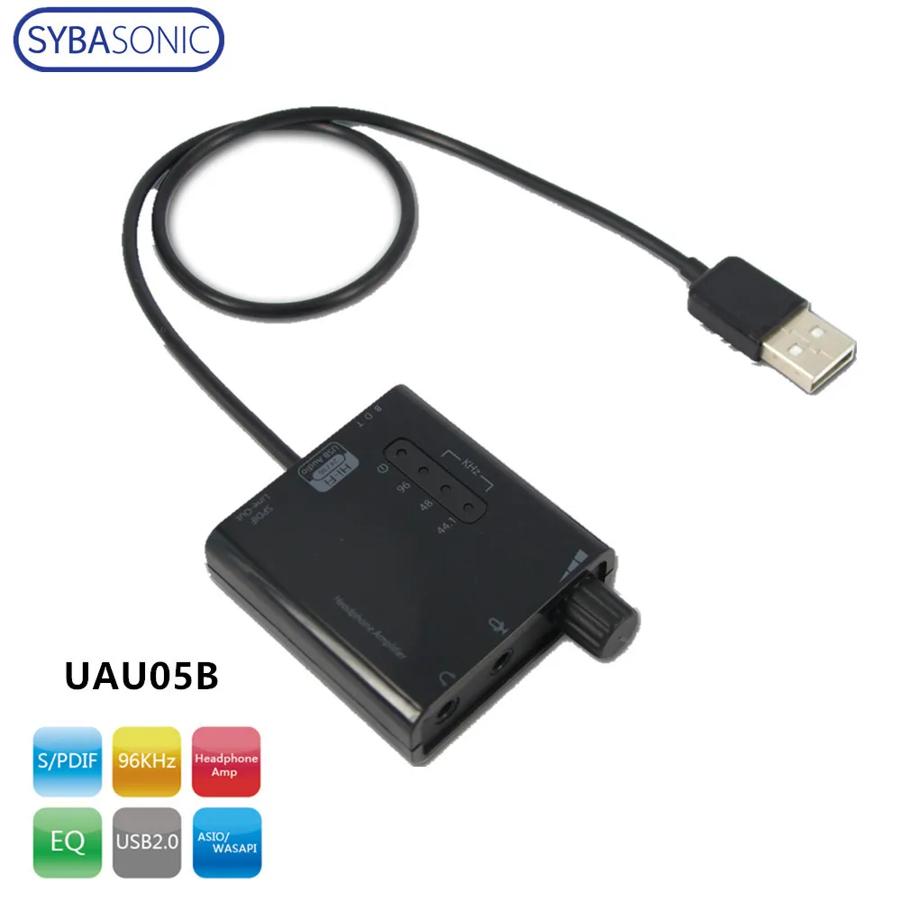 syba sonic 96 24 audio USB DAC and headphone amplifier with HW EQ ...