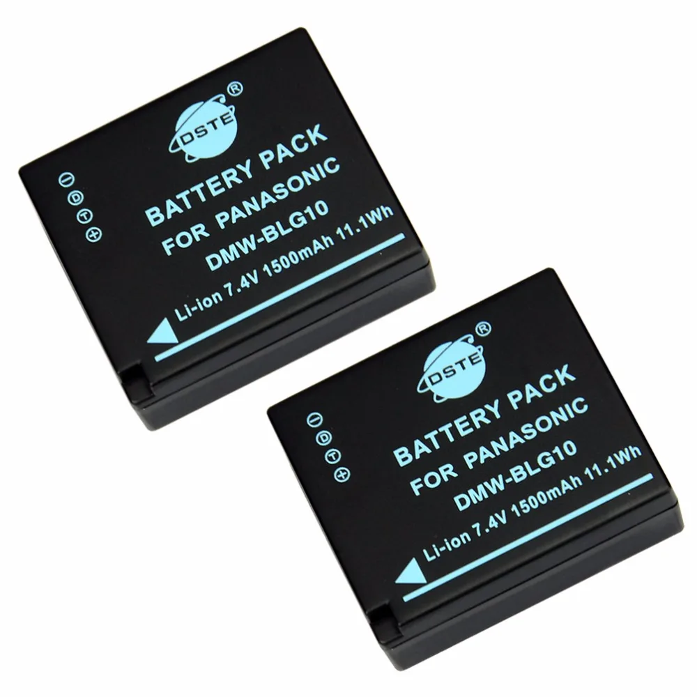 DSTE 2pcs DMW BLG10 Rechargeable Battery for Panasonic Lumix DMC GF6 DC ...