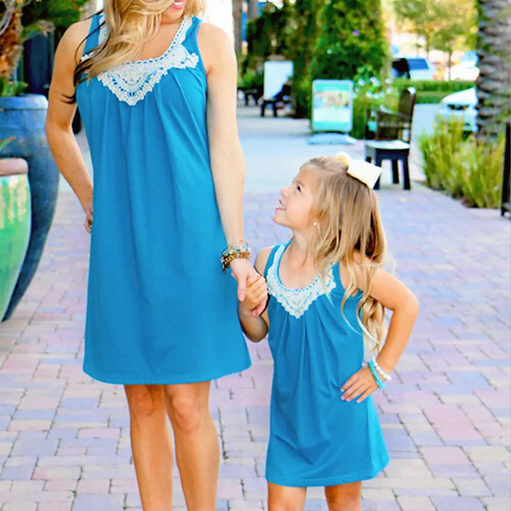 Family Dress Mother and Daughter Matching Girls Daughter Outfits ...
