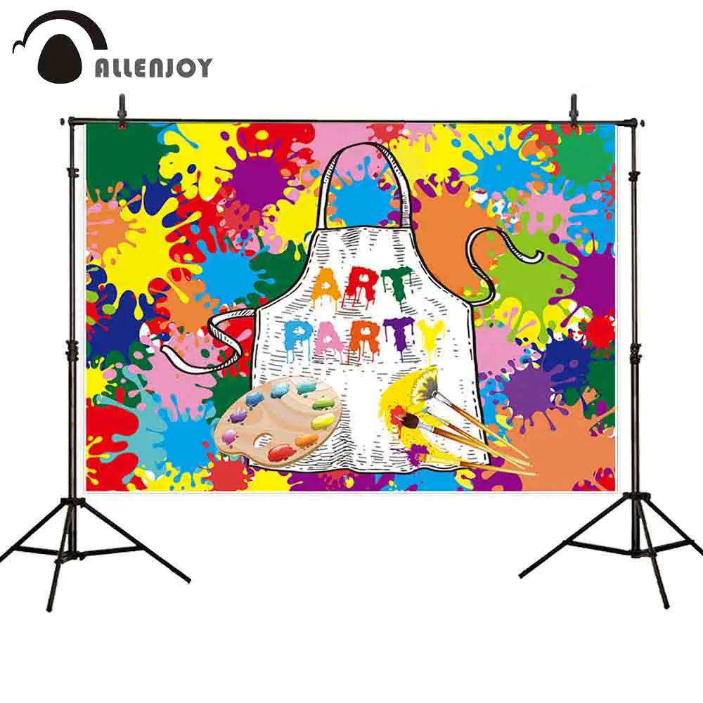 Allenjoy Photography Backdrop Art Party Birthday Shirt Paint Background ...