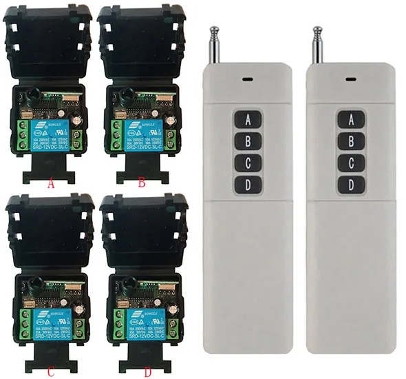 3000M Long Range DC12V 24V 1CH 1 CH 10A RF Wireless Remote Control ...
