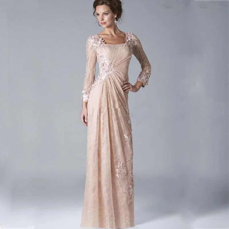 2017 Fashion Mother Of The Bride Dresses Formal Gown Champagne Long 2017-fashion-mother-of-the-bride-dresses-formal-gown-champagne-long