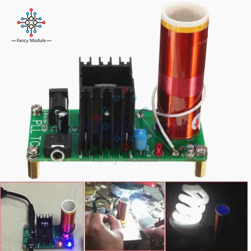 DIY Mini Tesla Coil Kit 15W Mini Music Tesla Coil Plasma Speaker Tesla ...
