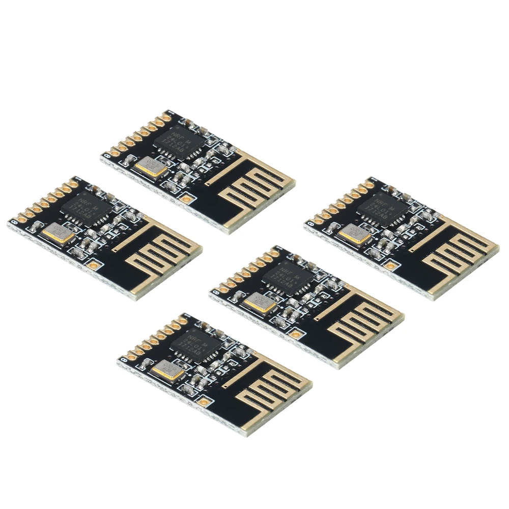5pcs Wireless Transceiver Module Mini NRF24L01 + SMD 1.27MM +2.4G ... 5pcs Wireless Transceiver Module Mini NRF24L01 + SMD 1.27MM +2.4G ...