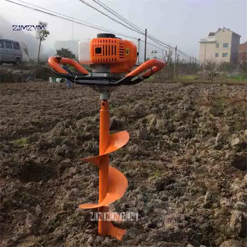 Zjmzym 48f71cc Air-cooled Two-stroke Digging Pit Machine 71cc Drilling ...