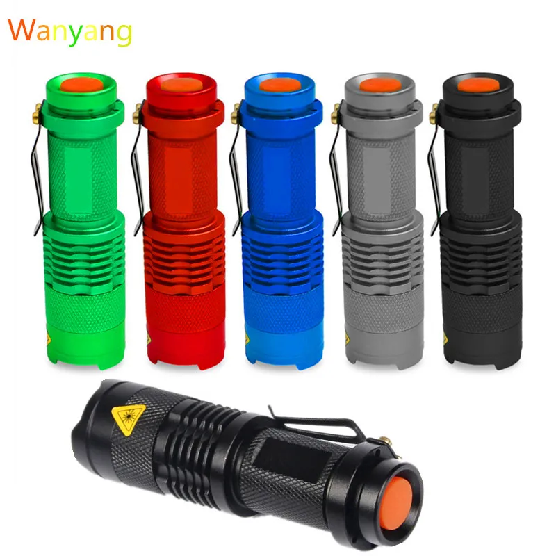 SANYI 2000 Lumens Flashlight Torch Q5 LED Zoomable 3 Modes Mini Camping ...