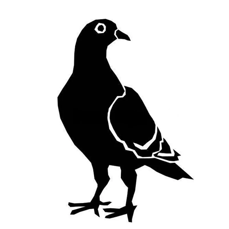 10*15CM PIGEON Fun Car Stickers Motorcycle Decals Car Accessories Black ...