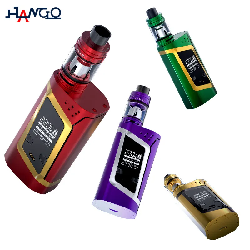 100% Original Smok Alien Kit 220 W Alien Box Mod With TFV8 Baby Tank ...