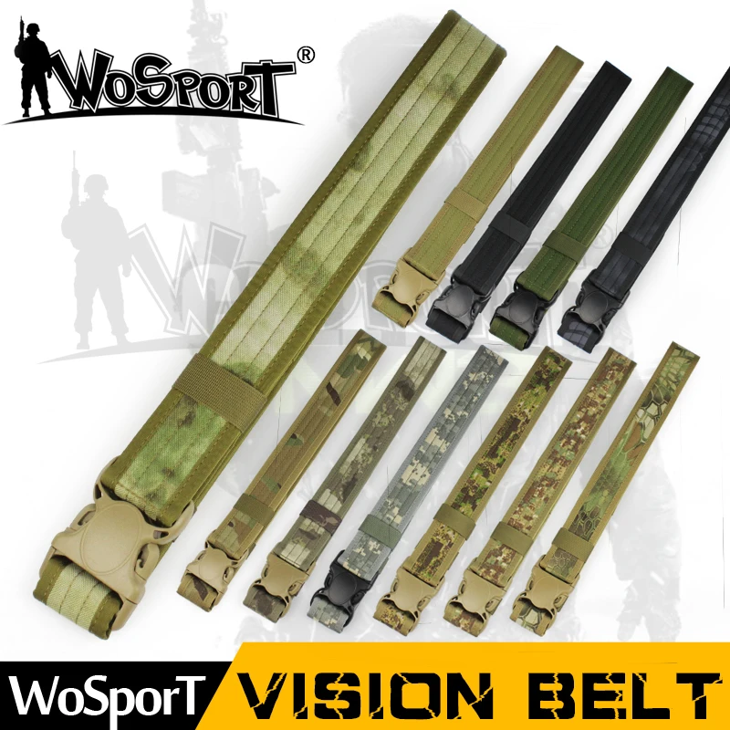 WoSporT New Outdoor Tactical Belt Airsoft Combat Military Army Tactical ...