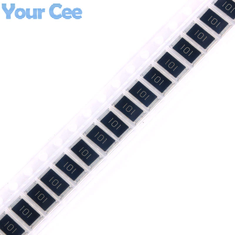 50 pcs 2512 SMD Chip Resistor 100 ohm 100R 101 1W 5% DIY Kit|resistor ...