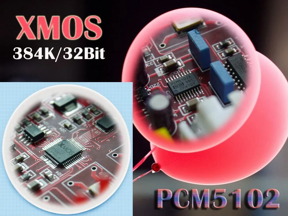Hifi мини DAC PCM5102 XMOS USB DAC звуковая карта 384K 32 бит с выходом для наушников